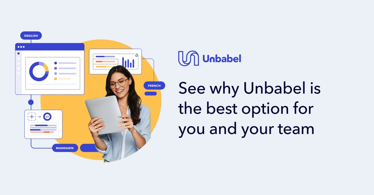 Sign-up to Unbabel and start getting high quality translations